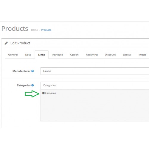 OpenCart - Quick Assign Products to Categories
