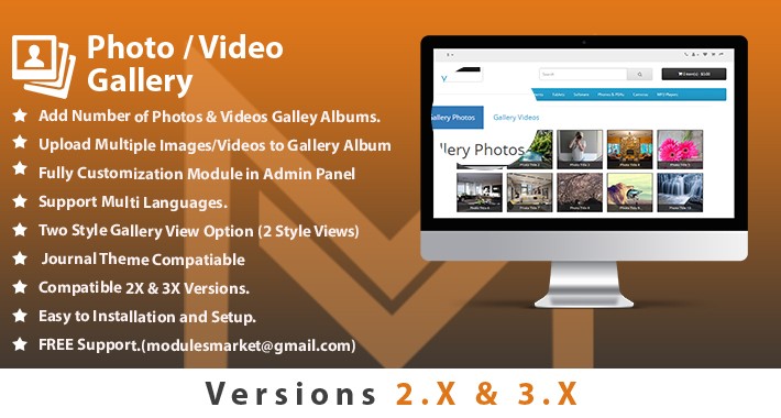 OpenCart - Photo Video Gallery