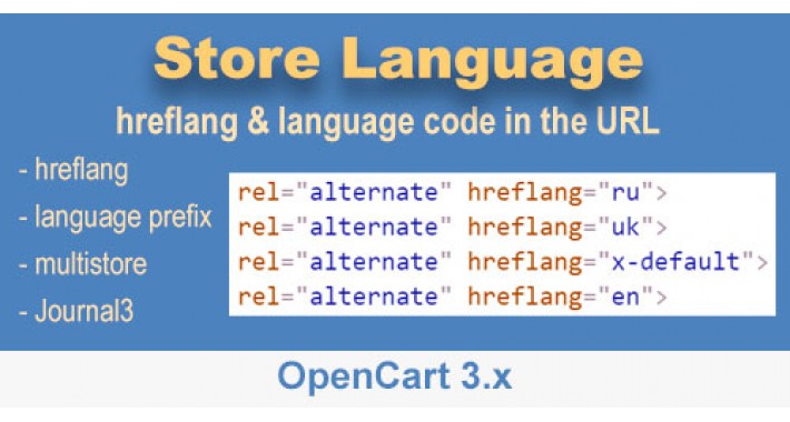 OpenCart - Store Language