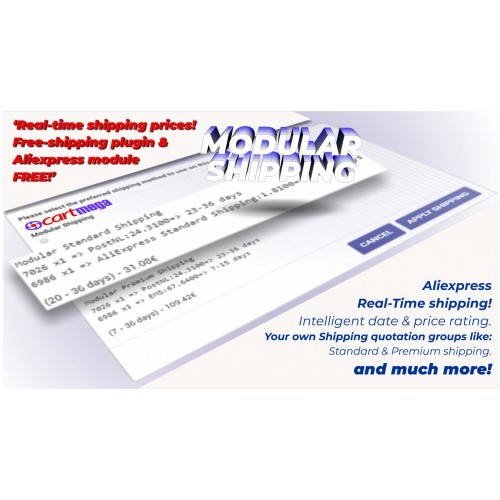 OpenCart - Modular Shipping for OC 2.3.x