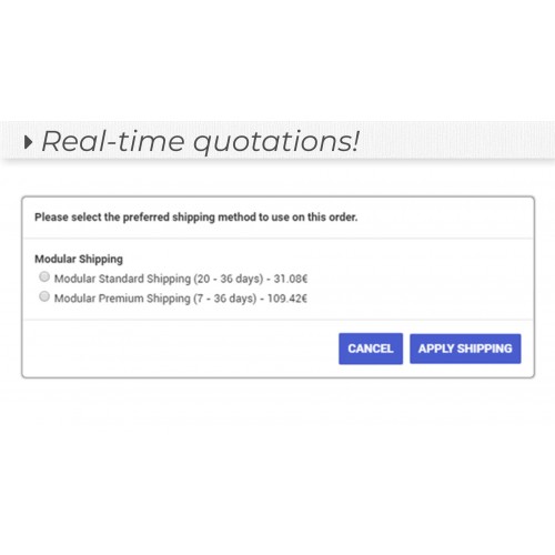 OpenCart - Modular Shipping for OC 2.3.x