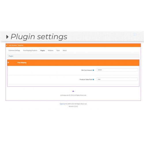 OpenCart - Modular Shipping for OC 2.3.x