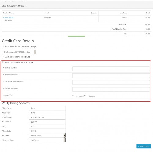 OpenCart - AuthorizeNet CIM,AIM Payment Gateway OC3.X (Refund/Void/Capture)