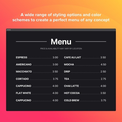 OpenCart - Restaurant Menu for OpenCart