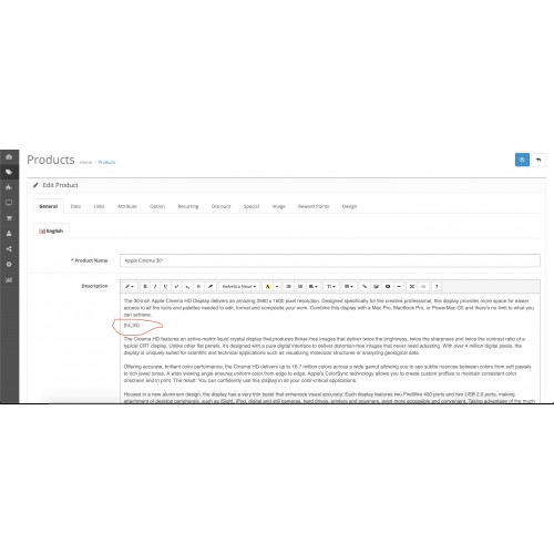 OpenCart - Contacts form, custom code anywhere. Shortcode system