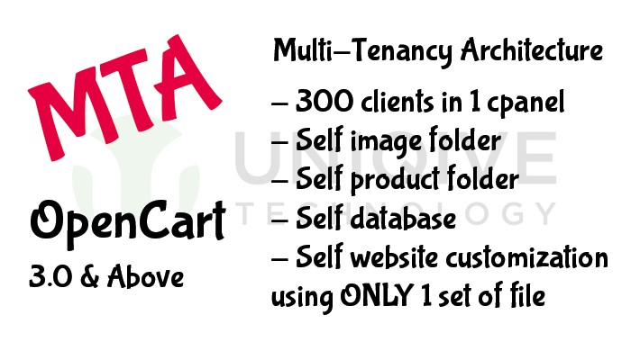 OpenCart - Multi-Tenancy Architecture
