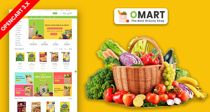 OpenCart - Omart Grocery And Daily Need Ecommrce Website Template