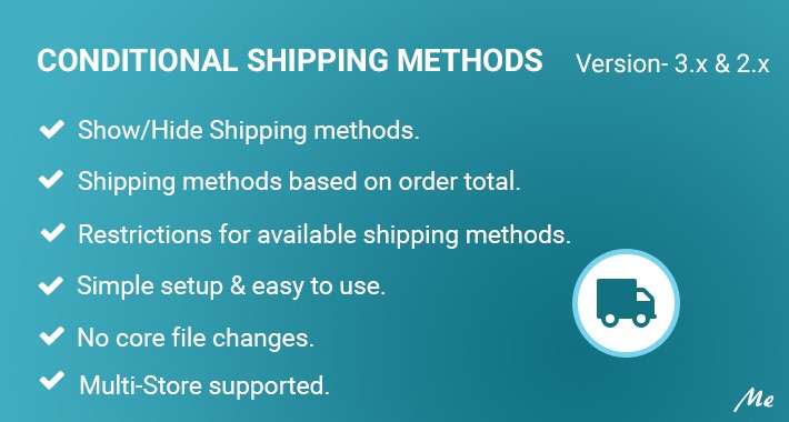 OpenCart - Conditional Shipping Methods