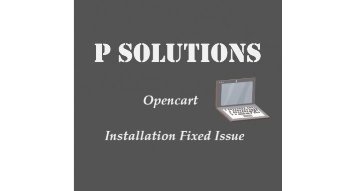 OpenCart - Fix Installation Issue