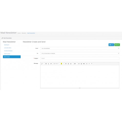 OpenCart - Newsletter Subscribe (Popup + Regular Module )