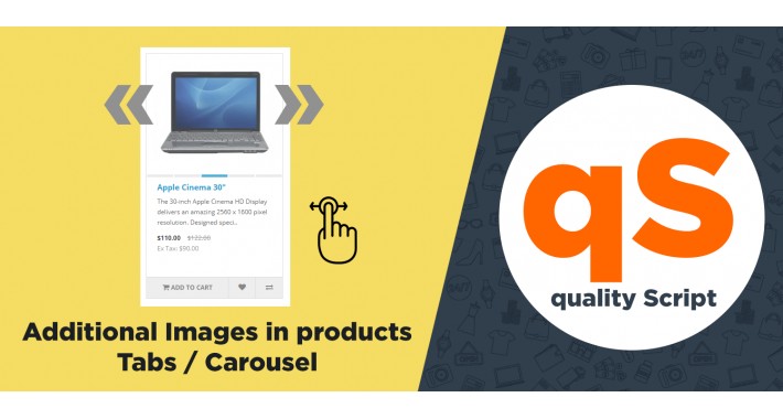 OpenCart - Additional Images Hover Product - Tabs/Carousel