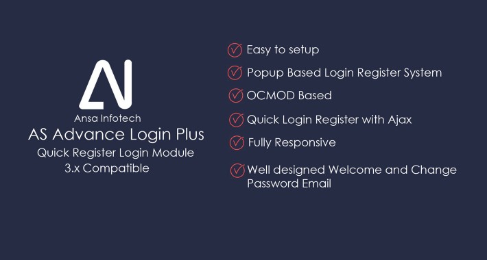 OpenCart - AS Advance Login+