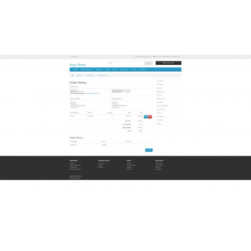 OpenCart - Best OpenCart Order Tracking for OC3