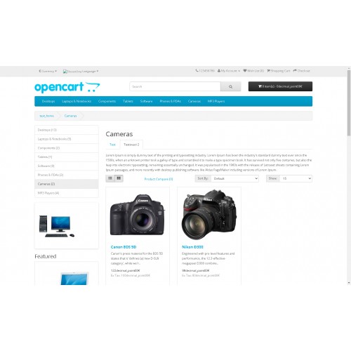 OpenCart - Custom Category Tab