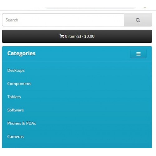 OpenCart - Home And Accounts Links In Menu Bar