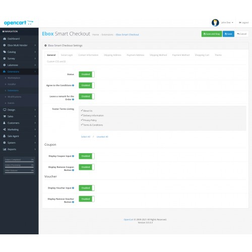 OpenCart - Smart Checkout