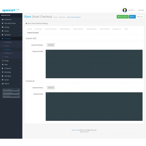 OpenCart - Smart Checkout