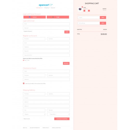 OpenCart - Smart Checkout