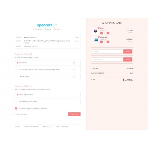 OpenCart - Smart Checkout