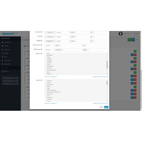 OpenCart - Custom templates Pro
