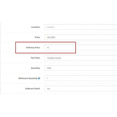 OpenCart - Different Shipping Cost for Each Product