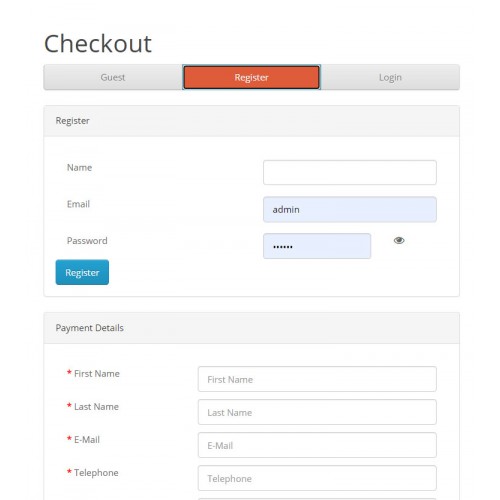 OpenCart - Advance Checkout