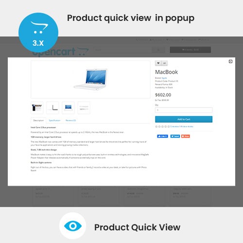 OpenCart - Product Quick View with Popup