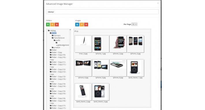OpenCart - Advanced Image Manager