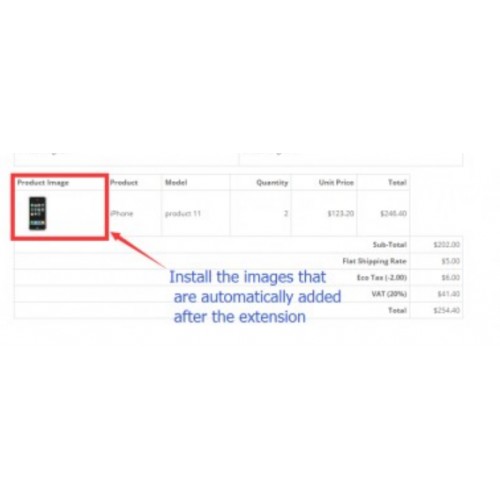 OpenCart - Product thumbnail in Order History