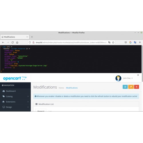 OpenCart - Debug by Symfony + Dump in Twig OpenCart - Debug by Symfony + Dump in Twig