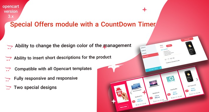 OpenCart - Special Offers module with a CountDown Timer