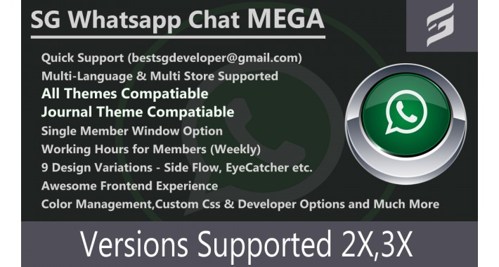 OpenCart - Whatsapp Chat Mega