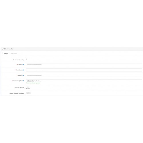 OpenCart - ConnectPay Accept Payments