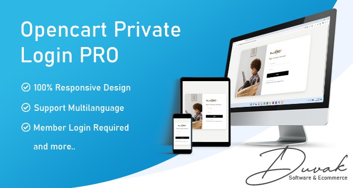 OpenCart - Private Login PRO / Private Shop