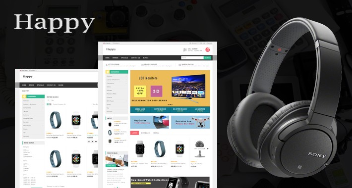 OpenCart - Electronic Mega Multi Store Premium Opencart Theme