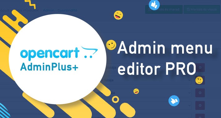 OpenCart - Admin menu editor PRO