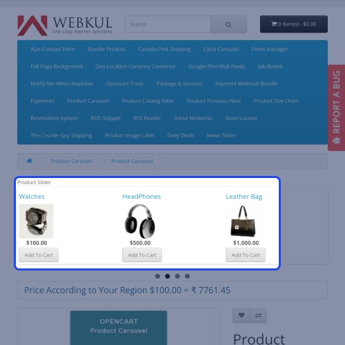OpenCart - Opencart Product Carousel