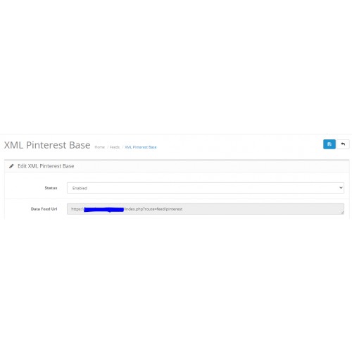 OpenCart - Pinterest Catalog - XML Feed