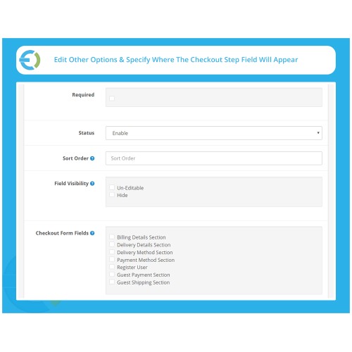 OpenCart - Best Opencart Custom Checkout Fields Extension