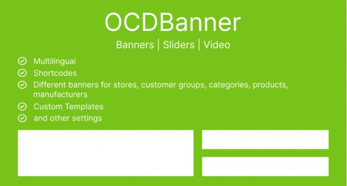 OpenCart - OCDbanner: Banners | Sliders | Video