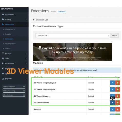 OpenCart - 3D Viewer OpenCart - 3D Viewer
