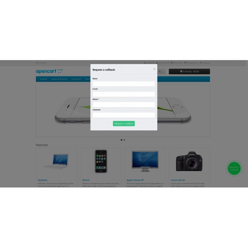OpenCart - Callback Button by Xuborx