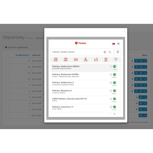 OpenCart - Packeta API (Zásielkovňa API)