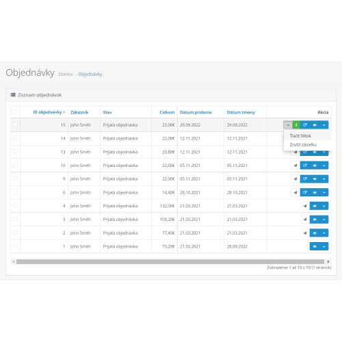 OpenCart - Packeta API (Zásielkovňa API)
