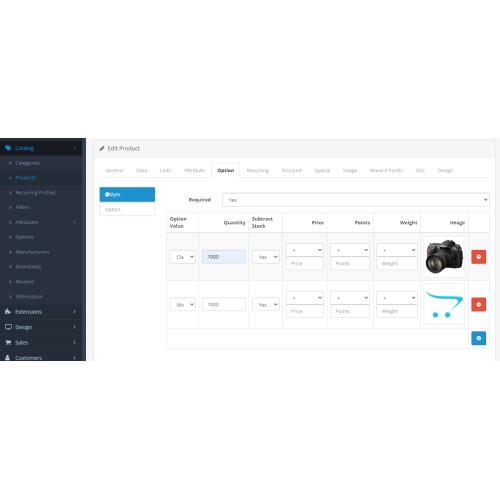 OpenCart - [Icetalker] Image Radio For Product Options