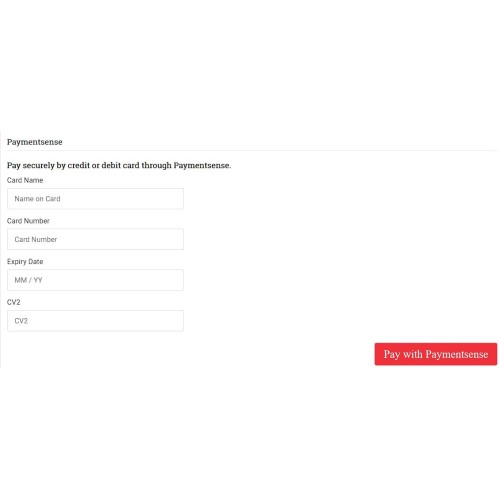 OpenCart - Paymentsense / Cybersource payment gateway