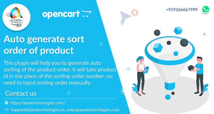 OpenCart - auto generate sort order of product