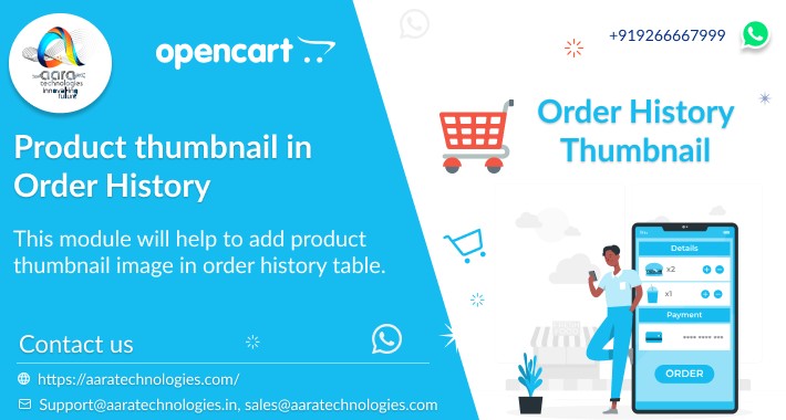 OpenCart - Product thumbnail in Order History