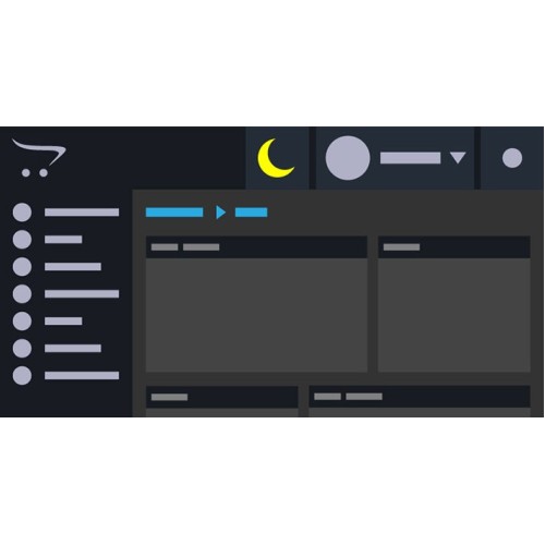 OpenCart - Dark admin panel