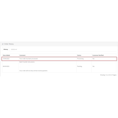 OpenCart - Order Comment Templates (Pre-defined Admin Order Comments)
